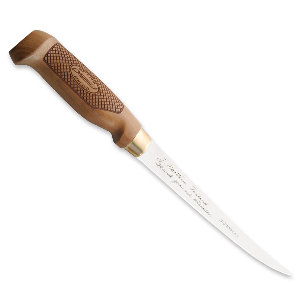 Marttiini Finnisches Filetiermesser 903715 mit Birkenholz-Griff incl ...